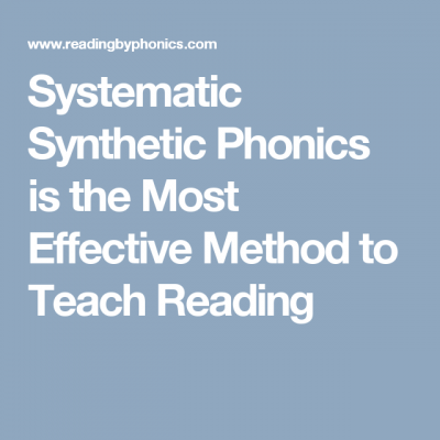 To help kids learn reading: teach them systematic phonics | Eduway